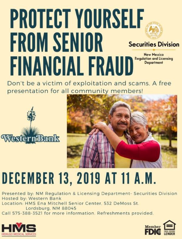 Senior Financial Fraud Presentation in Lordsburg – Silver City Radio